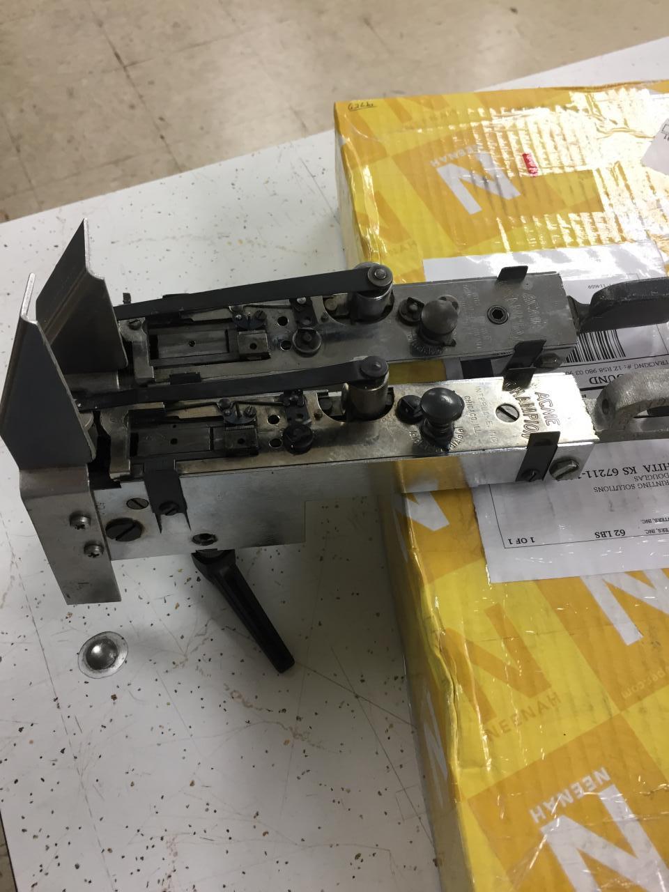 Lot #27: Rebuilt 2 Acme Champion Stitcher Heads - WireBids